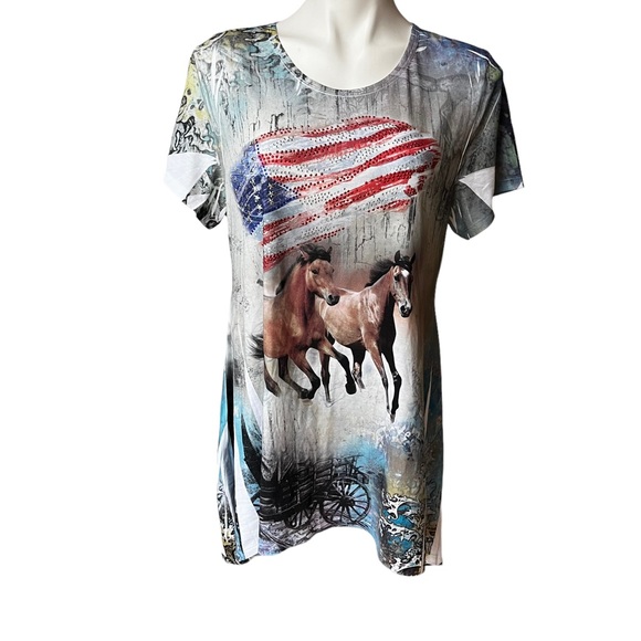 Big Bang Clothing | Tops | Big Bang Clothing Horse Graphic Americana ...